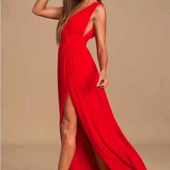 Lulus | Dresses | Lulus Red Formal Gown | Poshmark